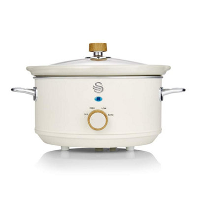 Swan Nordic White 3.5 Litre Slow Cooker, SF17021WHTN