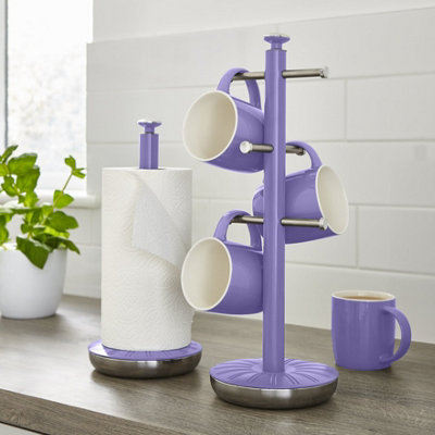 Swan Purple Retro Set of 3 Canisters
