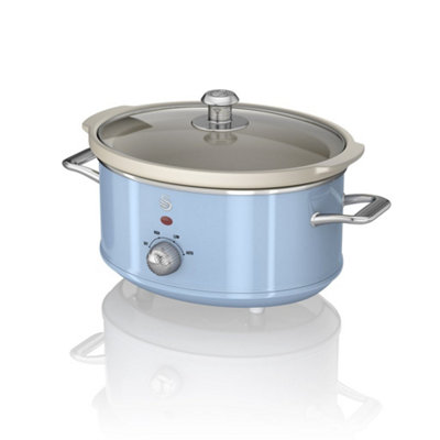 Swan Retro Blue 3.5 Litre Slow Cooker