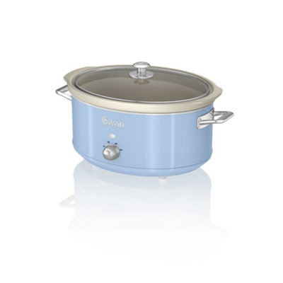 Swan Retro Blue 6.5 Litre Slow Cooker