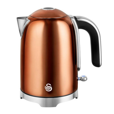 Swan Solace Electric Kettle Copper 1.7L Stainless Steel 3000W Rapid ...