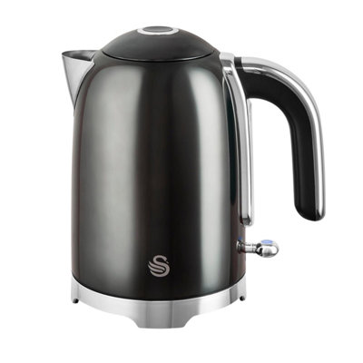 Swan Solace Electric Kettle Graphite 1.7L Stainless Steel 3000W Rapid ...