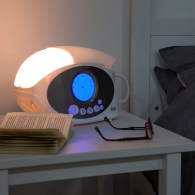 Swan Teasmade White Tea Maker with Clock