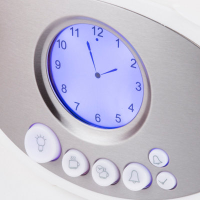 Swan Teasmade White Tea Maker with Clock