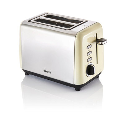 Swan Townhouse 2 Slice Toaster Cream