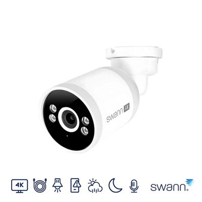 Swann 4K Bullet Add-On Camera SWNHD-ADVANCXB-GL Colour Night Vision ...