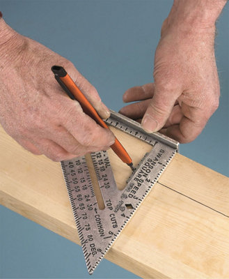Swanson 7 Inch Speed Square Imperial Measure Roofing Rafter Square S0101