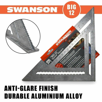 Swanson The Big 12 Speed Square Layout and Measurement Tool Carpentry ...