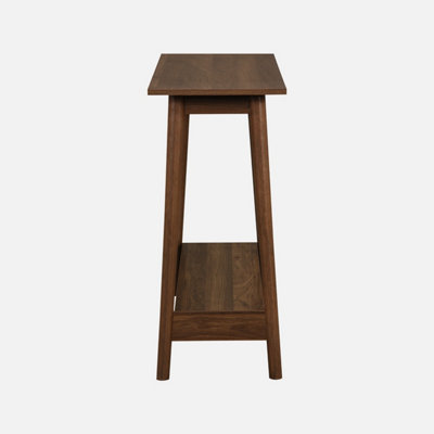 sweeek - 110cm console table with walnut wood effect Nepal Walnut wood ...