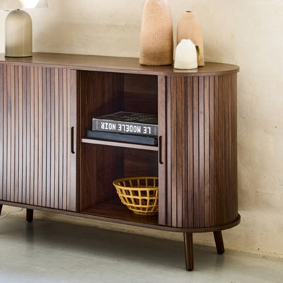 sweeek - 120cm scandi-style sideboard with 2 sliding doors Legacy ...