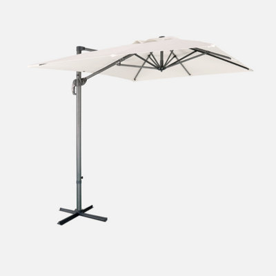 sweeek. 2x3m rectangular cantilever paraso - parasol can be tilted ...