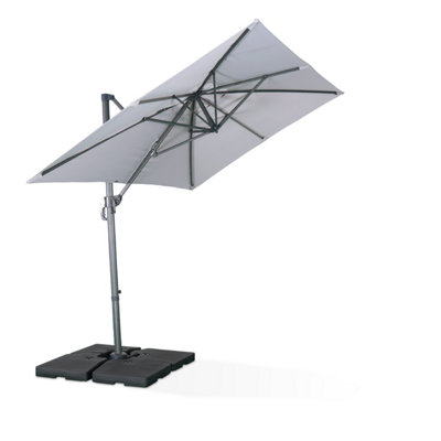 sweeek. 2x3m rectangular cantilever parasol - parasol can be tilted ...
