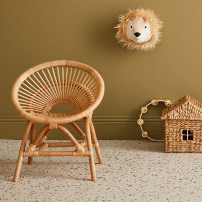 sweeek - Children's rattan chair Maeva Natural 47x39.5x53 cm