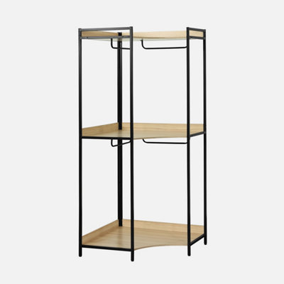 sweeek - Corner wardrobe module with 4 wardrobes and 2 shelves Clever ...