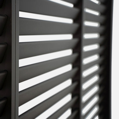 sweeek - Louvered pergola aluminium 4 x 3m and 3 130cm louver panels ...