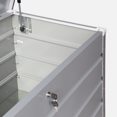 SWEEEK - METAL GARDEN BOX 385L DETROIT ALUMINIUM 99X61X62 CM