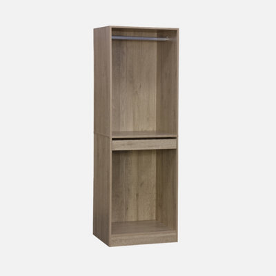 sweeek - Modular dressing kit with 2 elements Modulo Natural 120x45x180 cm