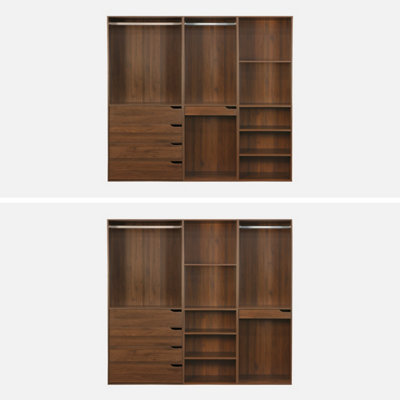 SWEEEK - MODULAR DRESSING ROOM KIT WITH 3 ELEMENTS SHELVES DRAWERS ...