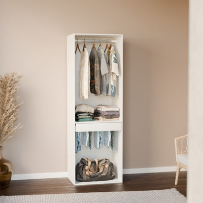 sweeek. Modular open wardrobe rail unit 60x45x180cm Modulo 1 clothes ...