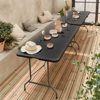 sweeek - Pair of foldable plastic reception tables 2 Fiesta tables ...