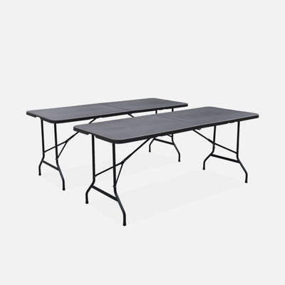 sweeek - Pair of foldable plastic reception tables 2 Fiesta tables ...