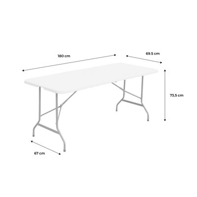 sweeek - Pair of foldable plastic reception tables 2 Fiesta tables ...