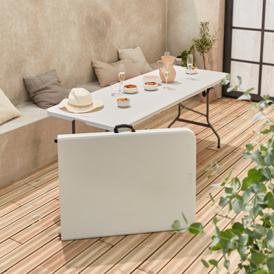 sweeek - Pair of foldable plastic reception tables 2 Fiesta tables ...