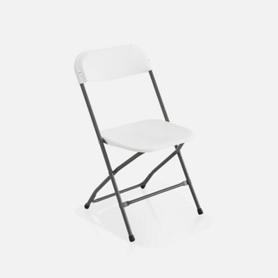 sweeek - Pair of folding plastic reception tables with 12 chairs Fiesta ...