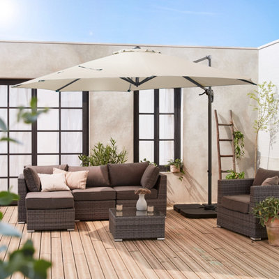 sweeek. Parasol Diam.350cm - parasol that can be tilted folded and 360d ...