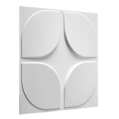 Sweeps Design 12 Boards 50x50cm 3D Wall Panel | DIY at B&Q
