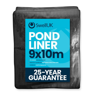 Swell 9x10m 25 Year Guarantee Pond Liner for garden, fish and koi ponds