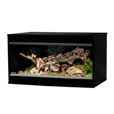 Swell Reptile Vivarium Medium, Black 87 x 38 x 42cm Reptile Housing w ...