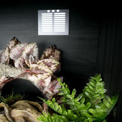 Swell Reptile Vivarium Medium, Black 87 x 38 x 42cm Reptile Housing w ...