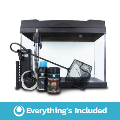 Swell UK Aquarium 40cm Tropical Freshwater LED Fish Tank Kit 19ltrs