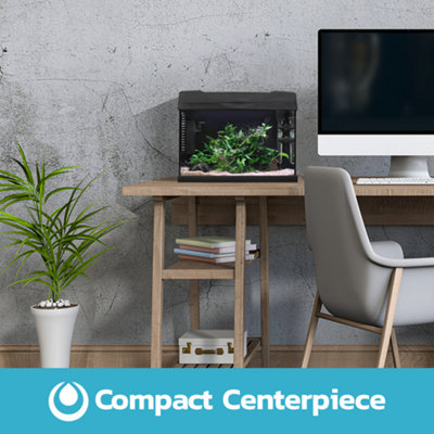 Swell UK Aquarium 40cm Tropical Freshwater LED Fish Tank Kit 19ltrs