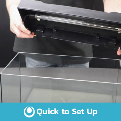 Swell UK Aquarium 40cm Tropical Freshwater LED Fish Tank Kit 19ltrs