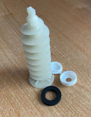 SWIFIX - Spiral Fitting for Lightweight Items SWI-SR-80mm - White (Box ...