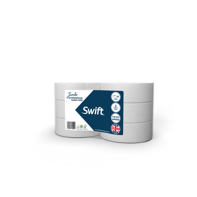 Swift Jumbo SW105 Proffesional Embossed 2ply Toilet Rolls 12pk