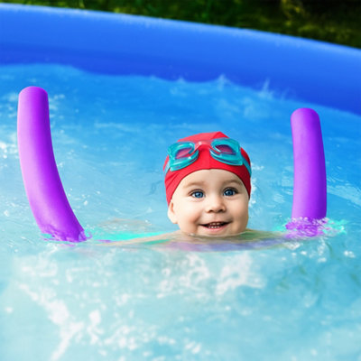 Swimming Pool Noodle Flexible Foam Float Stick (Purple- Pack of 1)