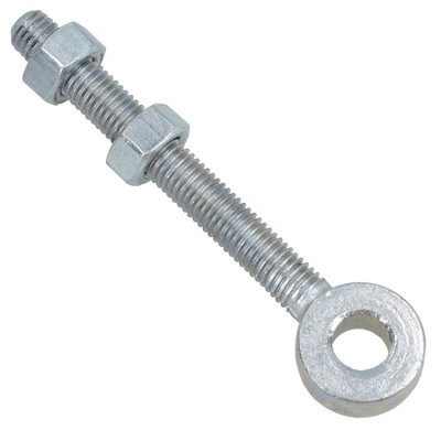 Swing Gate Long Eye Bolts Hinge + Nuts Adjustable Zinc Plated 12 x ...