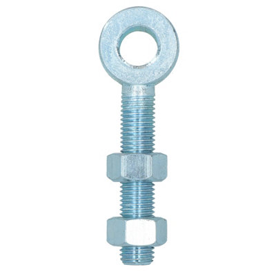 Swing Gate Long Eye Bolts Hinge + Nuts Adjustable Zinc Plated 20 x ...