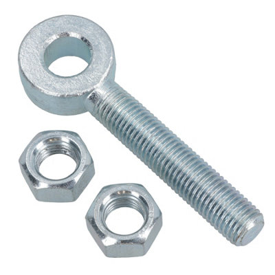Swing Gate Long Eye Bolts Hinge + Nuts Adjustable Zinc Plated 20 x ...
