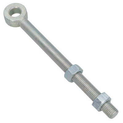 Swing Gate Long Eye Bolts Hinge + Nuts Adjustable Zinc Plated 20 x ...