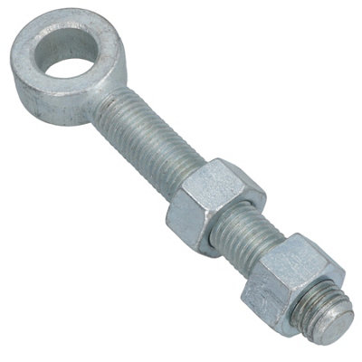 Swing Gate Long Eye Bolts Hinge + Nuts Adjustable Zinc Plated 24 x ...