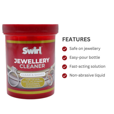 Swirl Jewellery Cleaner Cleans & Shines Liquid Solution 145 ml - Pack of 6