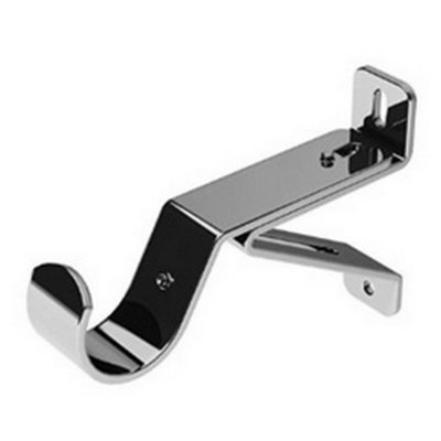 Swish End Bracket Chrome (28mm)