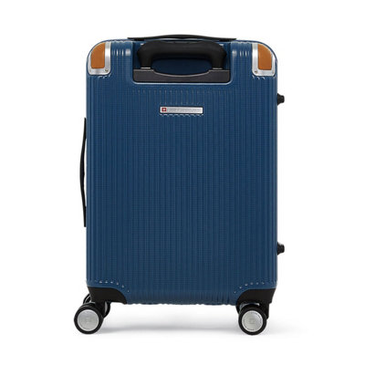 Swiss Military 51cm Carry On Hardside Suitcase in Navy Polycarbonate ...