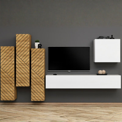 SWITCH LAMEL III Wall Unit Modern Living Room Furniture Set Wotan Left ...