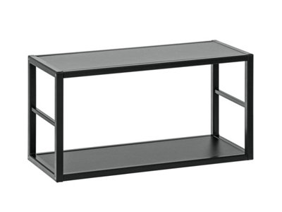 Switch RM6 Metal Open Storage Unit in Black - Wide 2-Shelf Module for ...