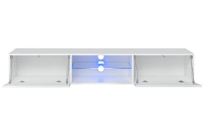 Switch RTV3 White Gloss TV Cabinet 180cm - Bright Modern Storage with ...